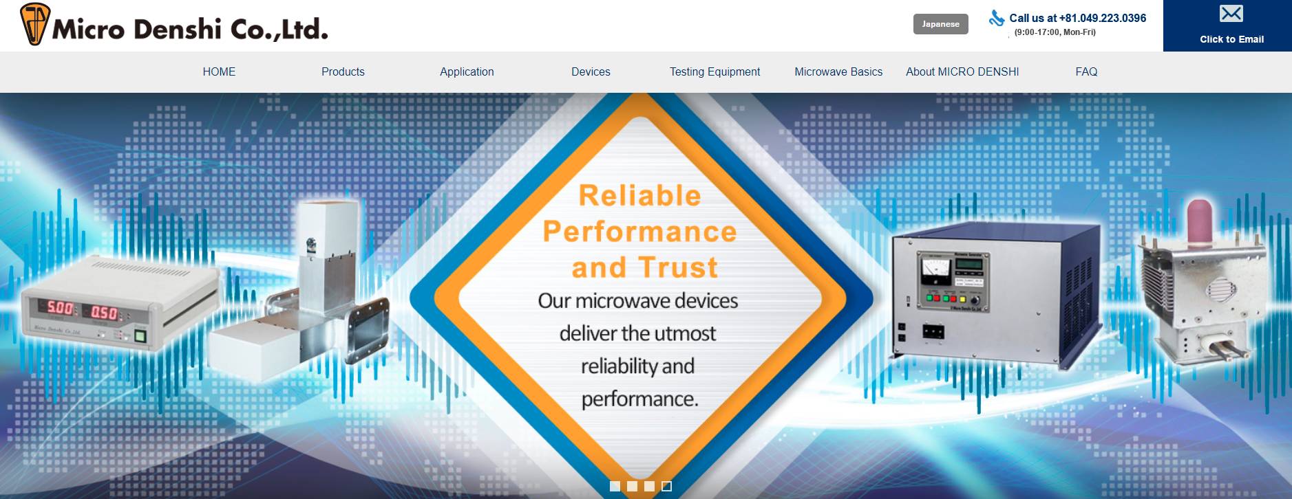 Microwave Devices | Micro Denshi Co.,Ltd.